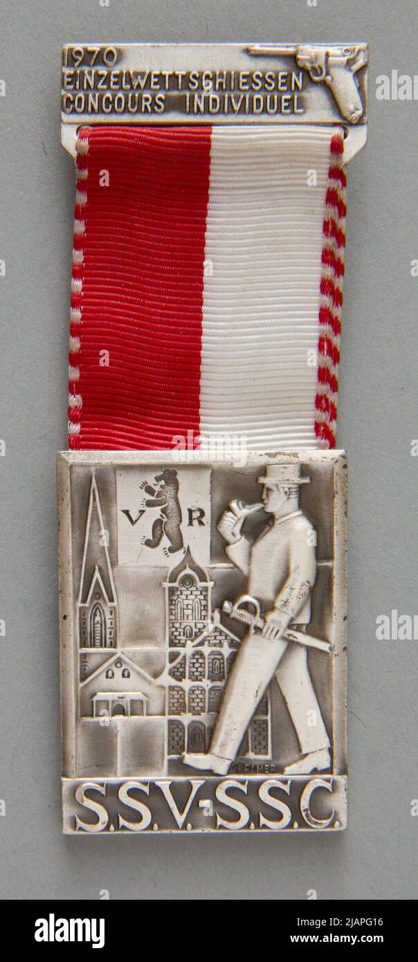 Commemorative Badge of the SSV SSC (Swiss shooting club) Kramer, Paul ...