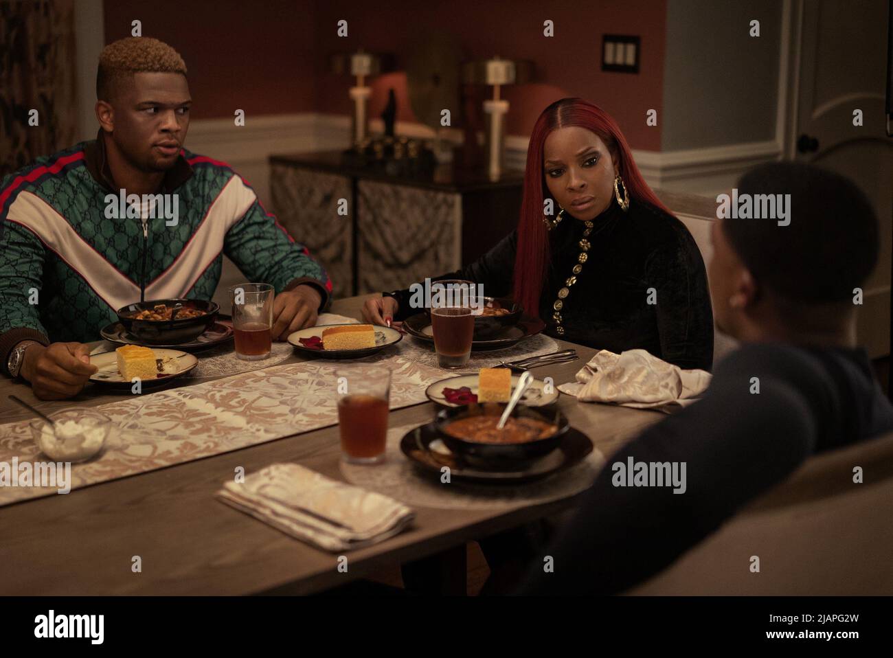 POWER BOOK II: GHOST, from left: Daniel Bellomy, Mary J. Blige, Woody ...