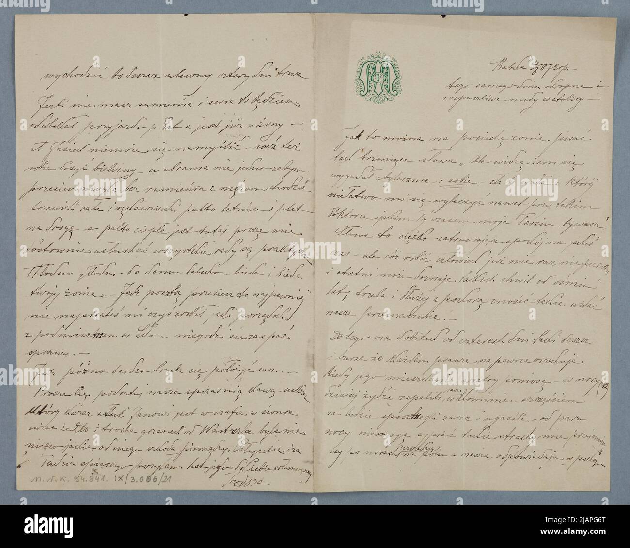 Teodora Matejkowa's letter to Jan's husband. Rabka 4/8 872 Rp. How can ...