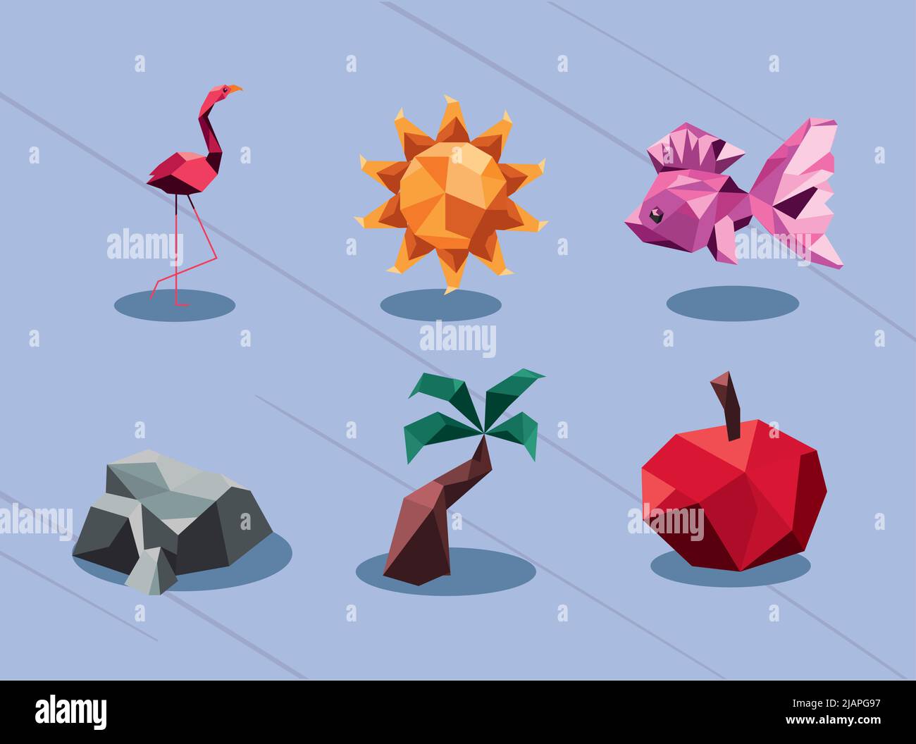 low poly illustrations Stock Vector Image & Art - Alamy