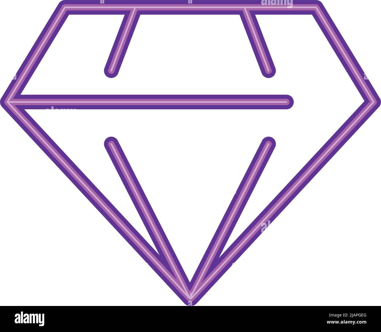 flat neon diamond design Stock Vector Image & Art - Alamy