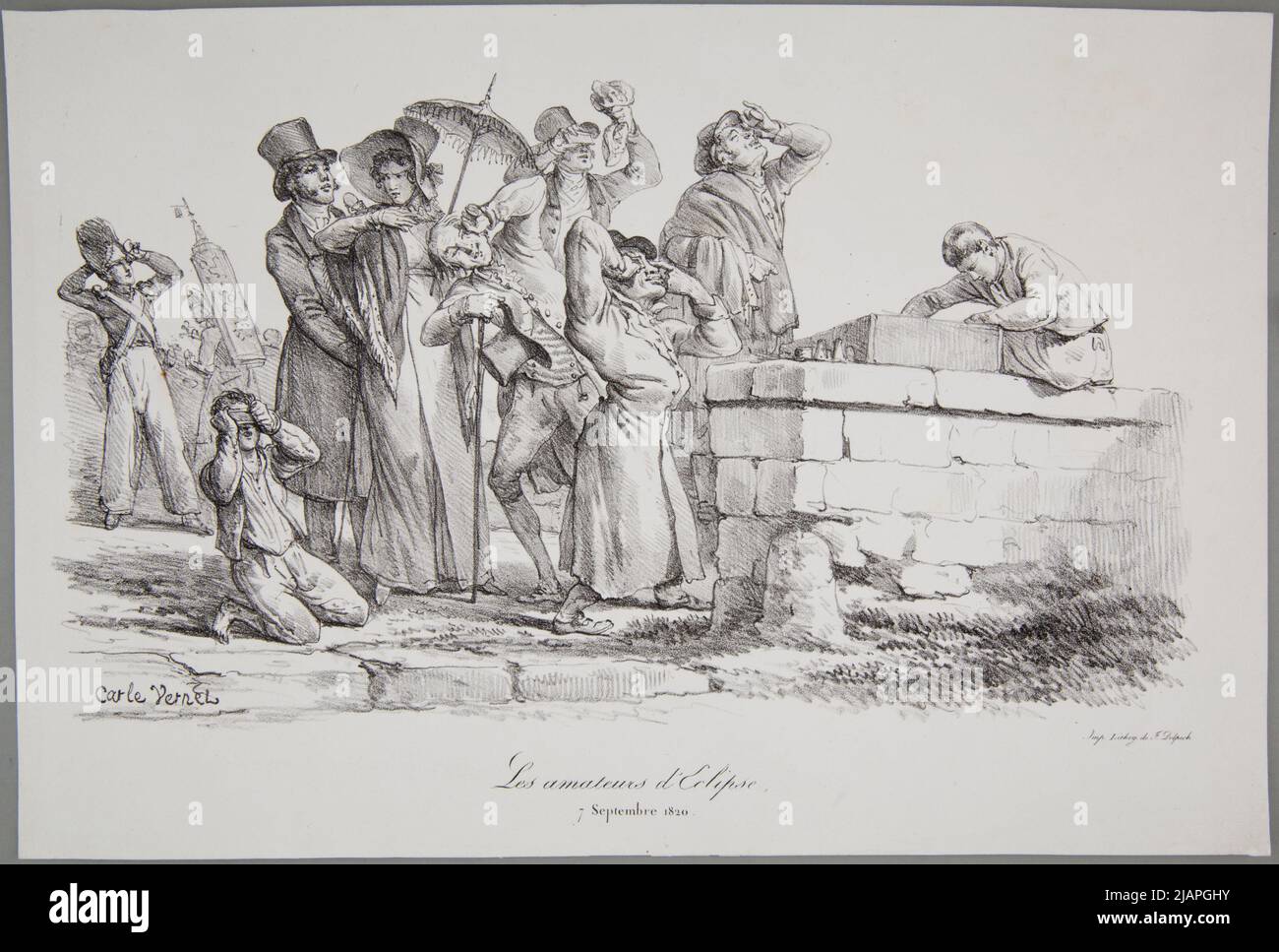 Eclipse lovers Vernet, Carle Antoine (1758 1836), Delpech, François ...