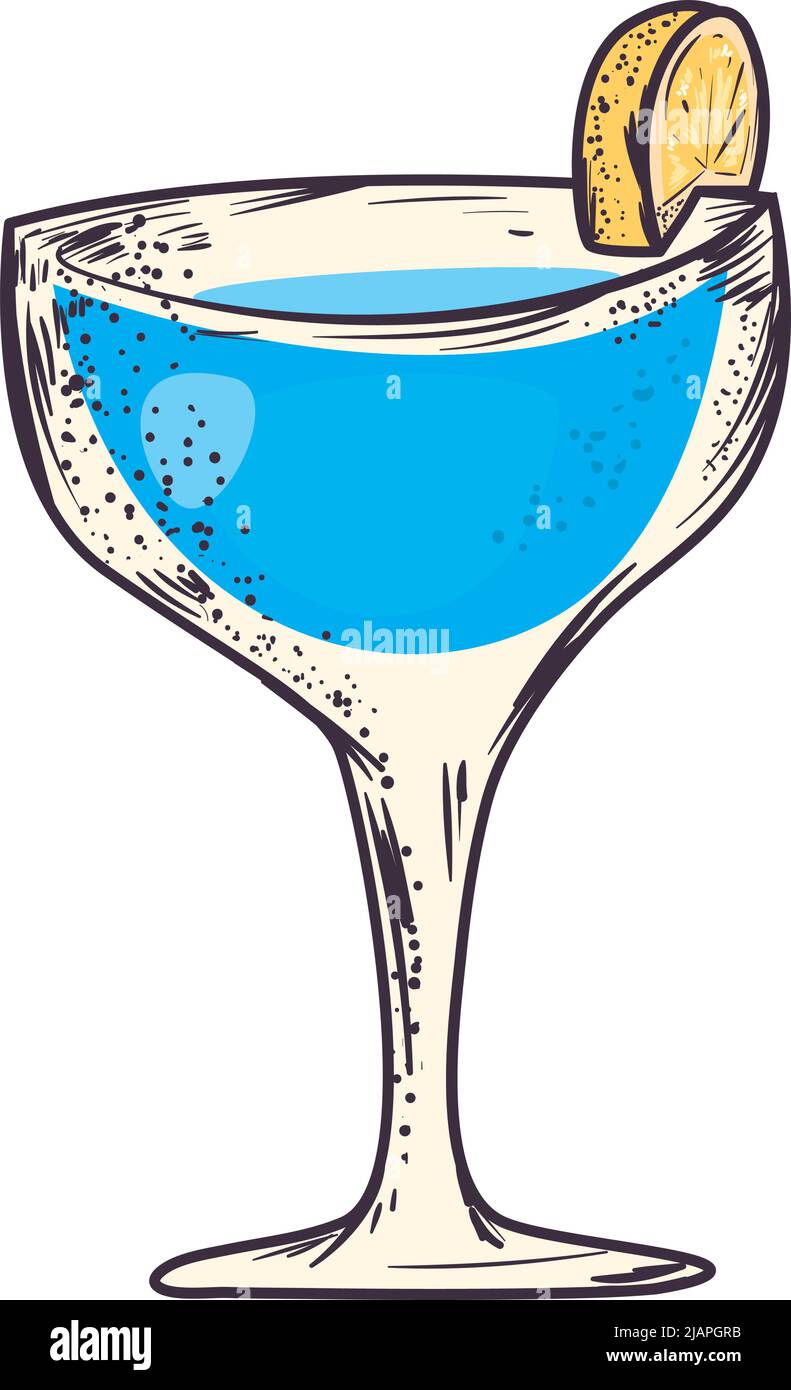blue cocktail design Stock Vector Image & Art - Alamy