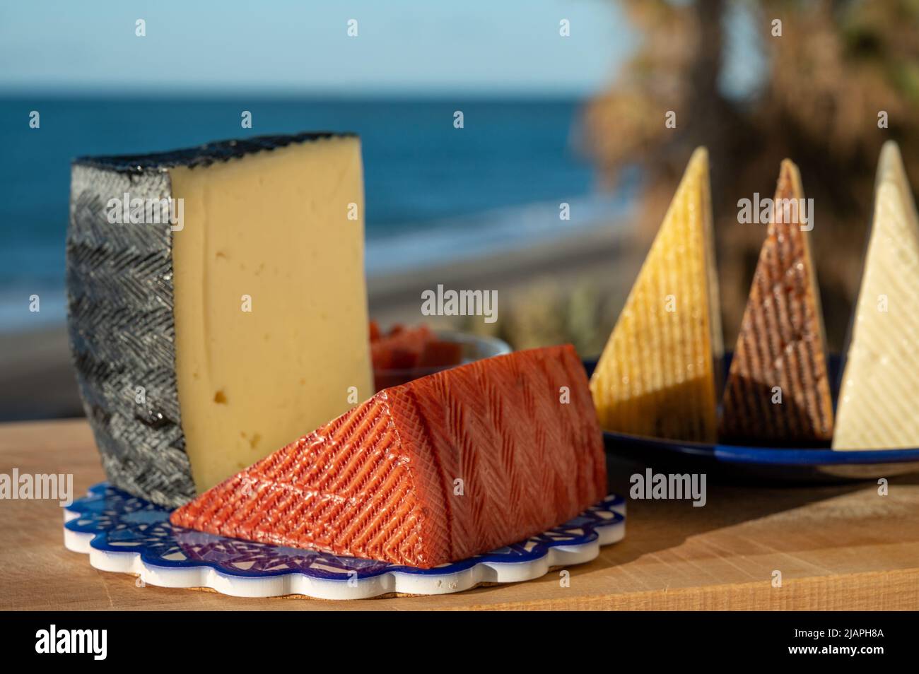 Assortment spanish hard cheeses hi-res stock photography and images - Alamy