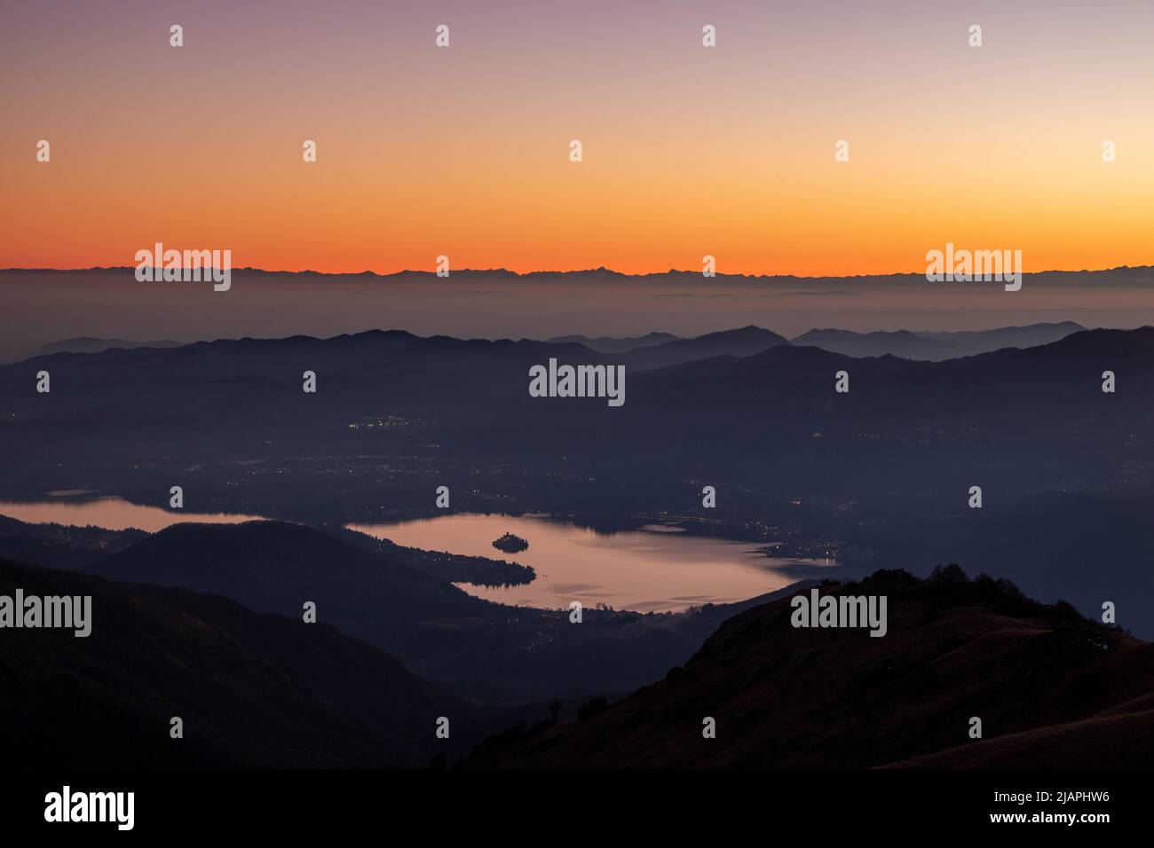 Mottarone sunset hi-res stock photography and images - Alamy