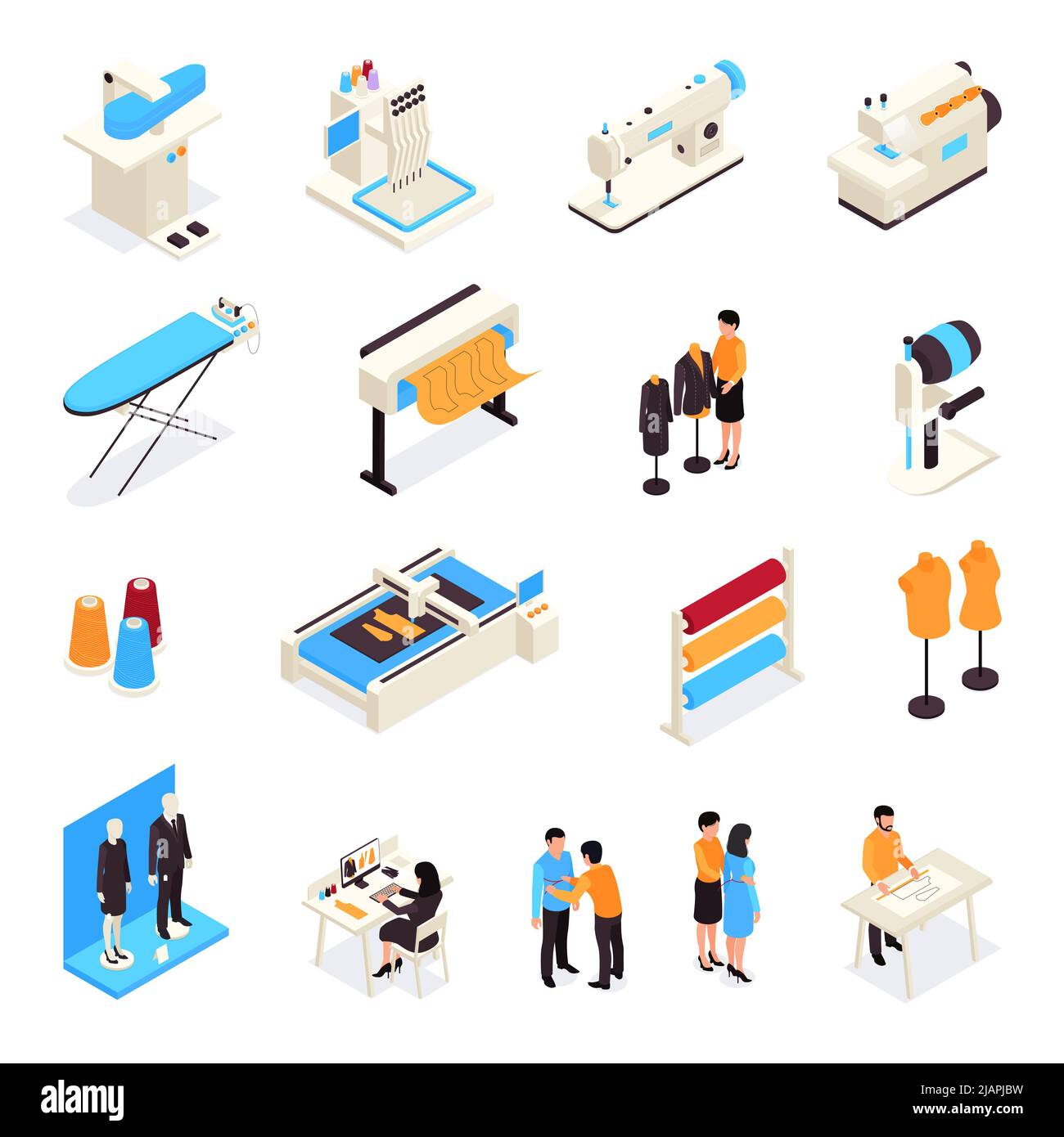 Fashion manufacturing plant Stock Vector Images - Alamy