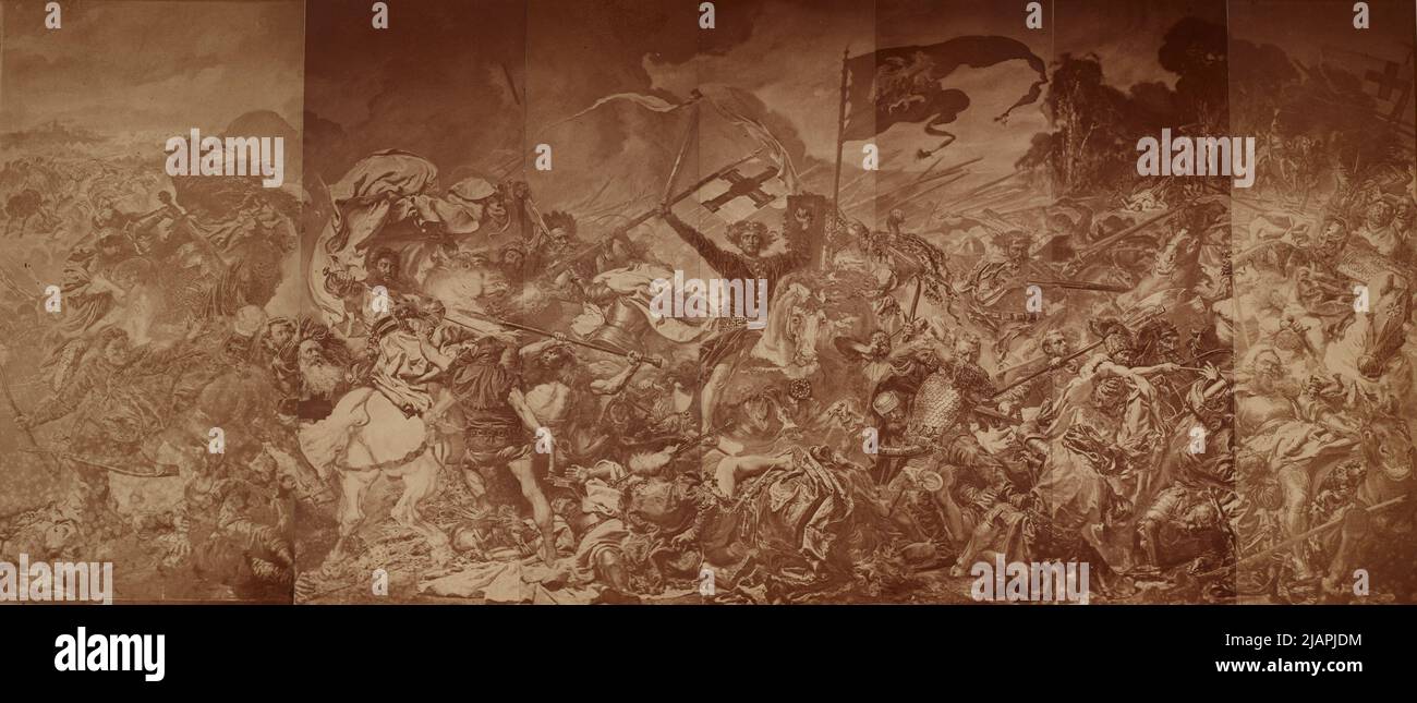 Photograph of Jan Matejko's painting Battle of Grunwald in not final ...
