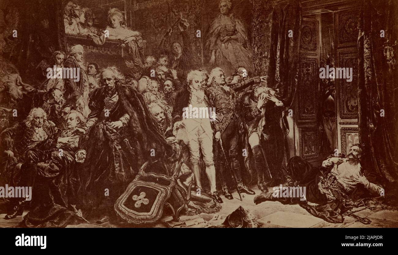 Photograph of Jan Matejko's painting Rejtan – The Fall of Poland ...