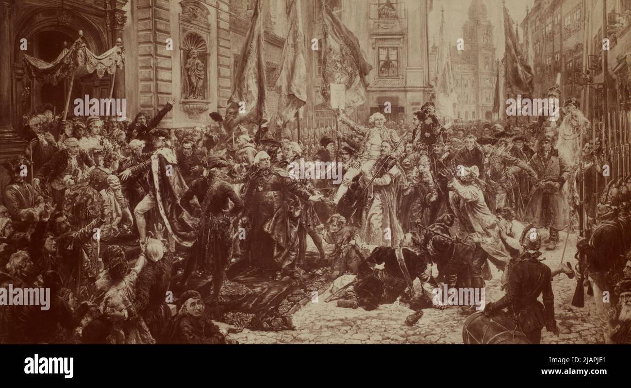 Photograph of Jan Matejko's painting Constitution of 3 May 1791 from ...