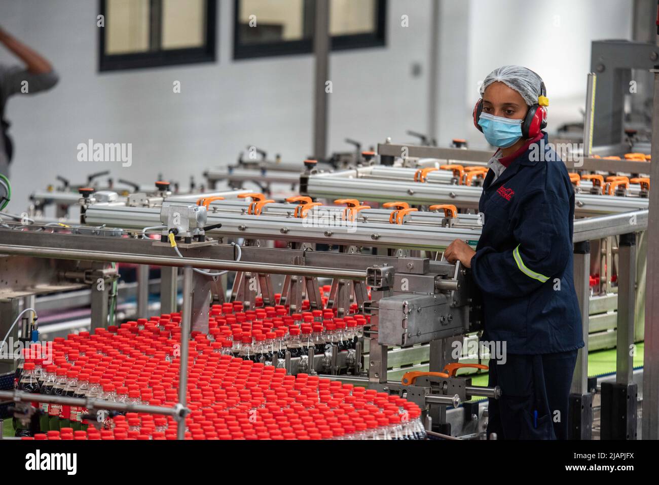 Sebeta, Ethiopia. 31st May, 2022. A local employee works inside the ...