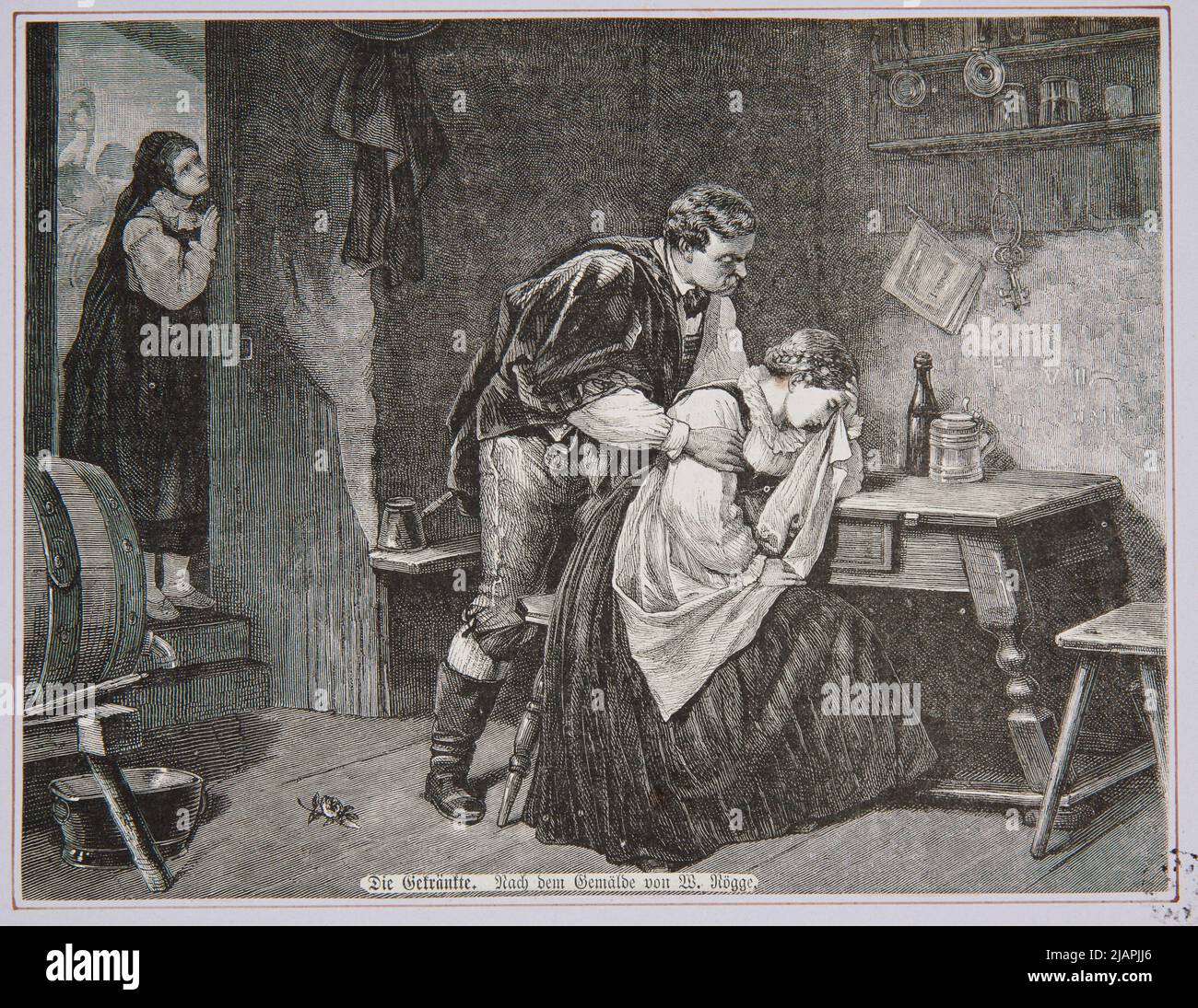 Covered according to the painting of Wilhelm Roegge. A clipping from a German magazine unknown ...