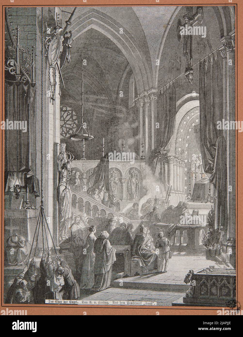 Illustration for Faust Goethe the Angels Choir according to August von ...