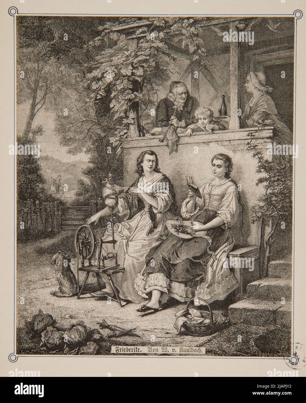 Fryderyk according to Wilhelm von Kaulbach. A clipping probably from a ...