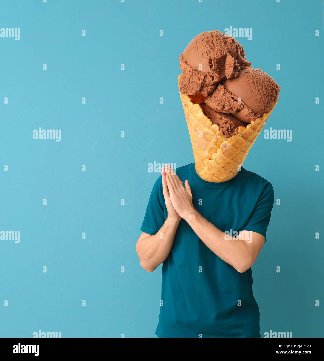 Man ice cream humour hi-res stock photography and images - Alamy
