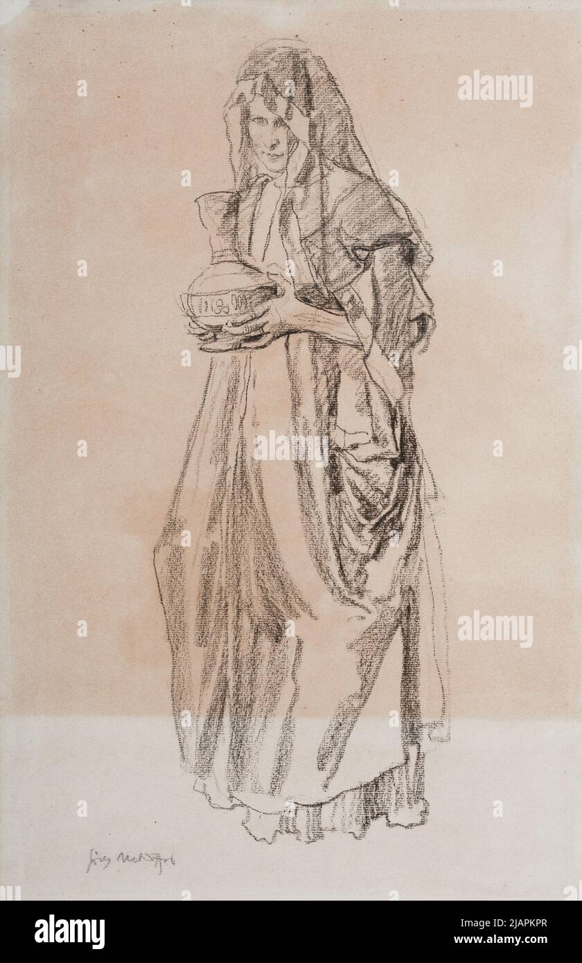 Saint. Mary Magdalena (Jasna), Study to Stained glass window Saints in ...