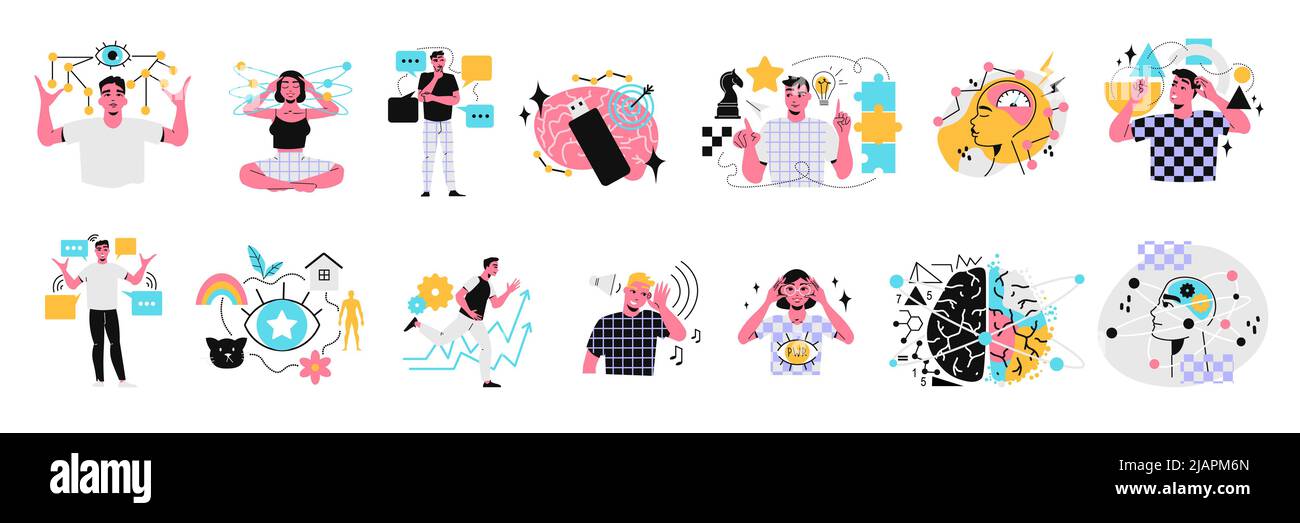 Thinking processes Stock Vector Images - Alamy