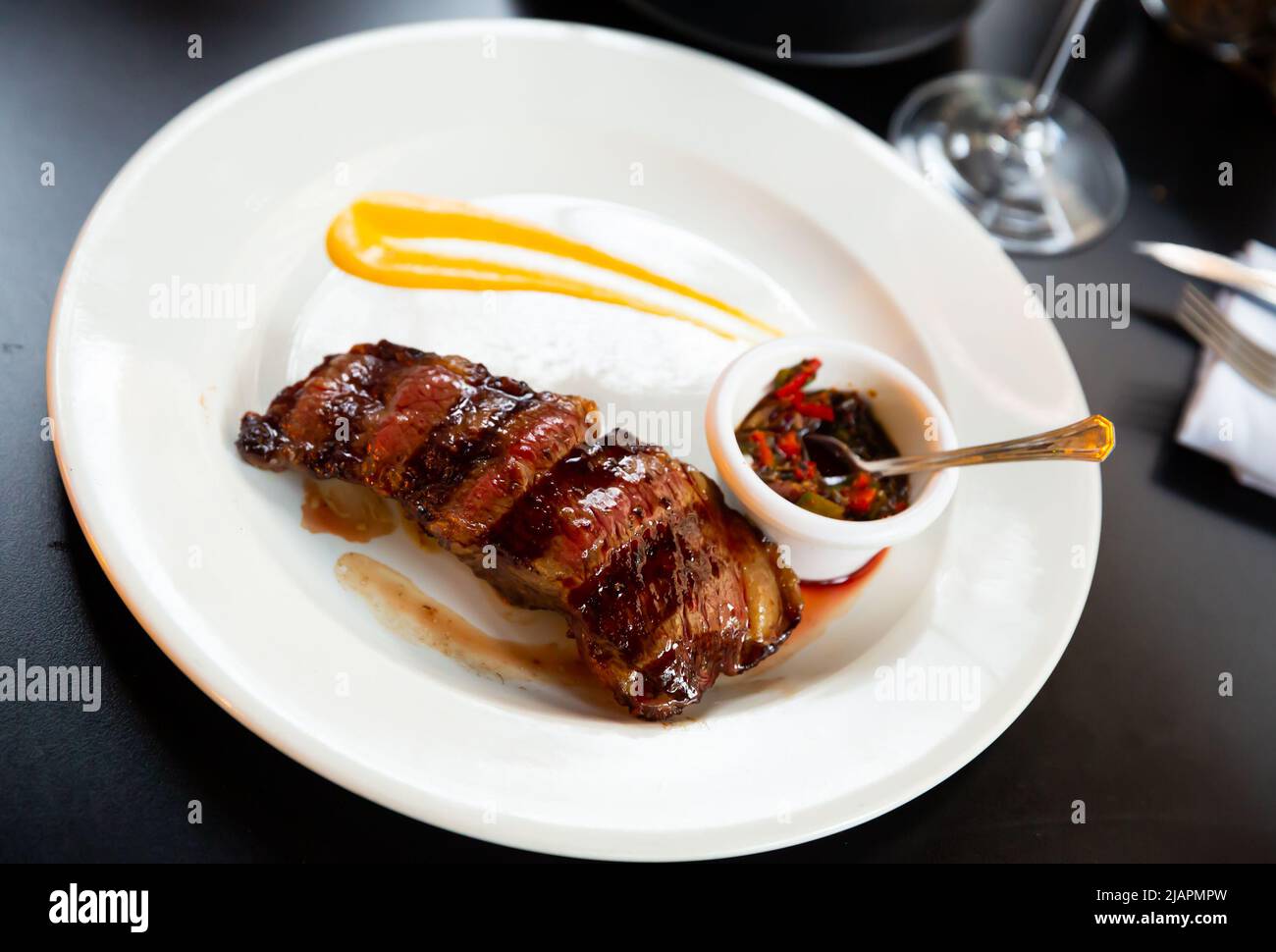 Argentine rump steak, roasted tail of rump from Angus beef Stock Photo ...