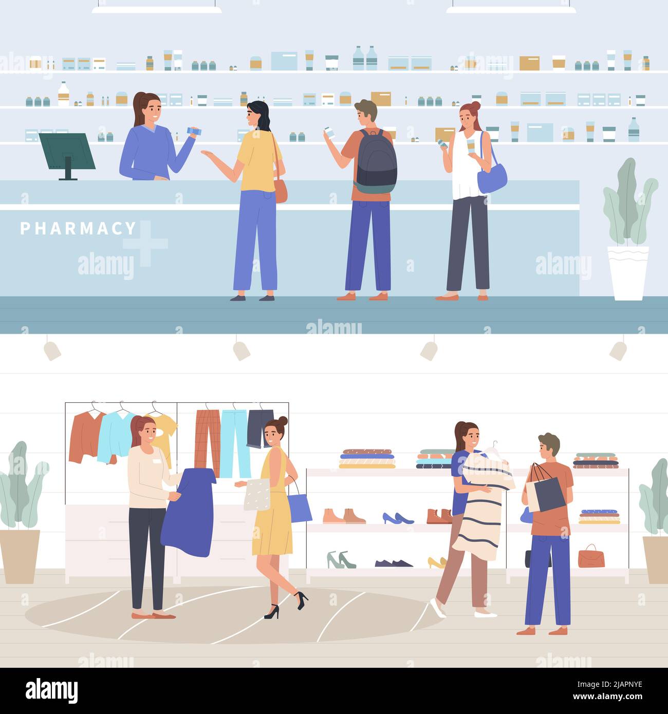 Buyers sellers Stock Vector Images - Alamy