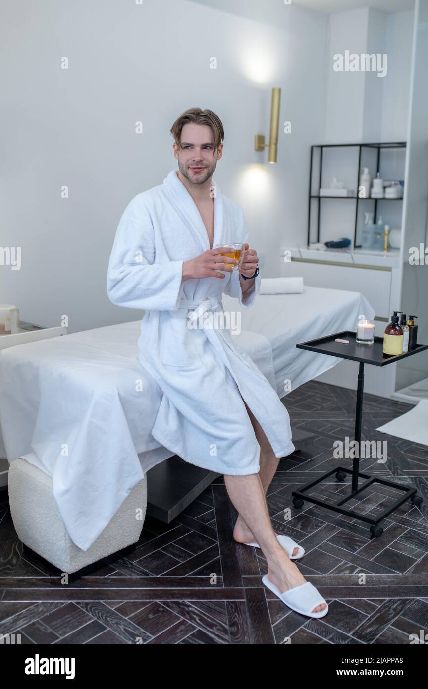 Spa robe hi-res stock photography and images - Alamy