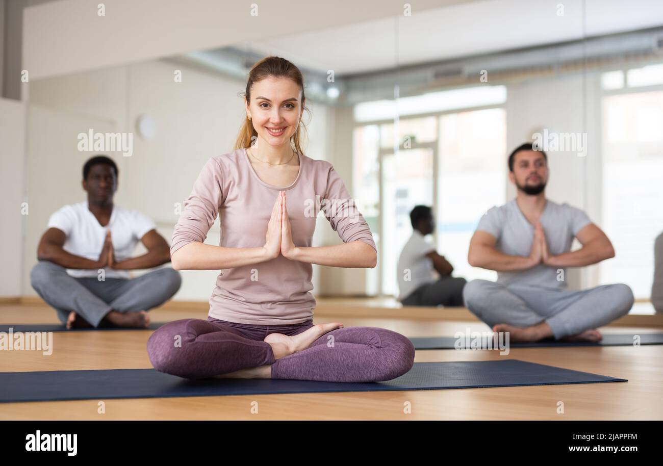Hatha padmasana hi-res stock photography and images - Alamy