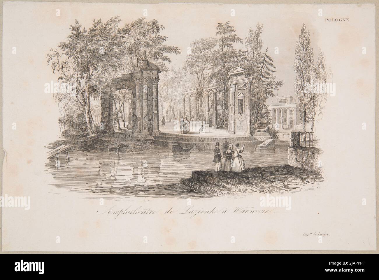 Amphitheater in łazienki in Warswi With: Leonard Chodźko, La Polenaera ...