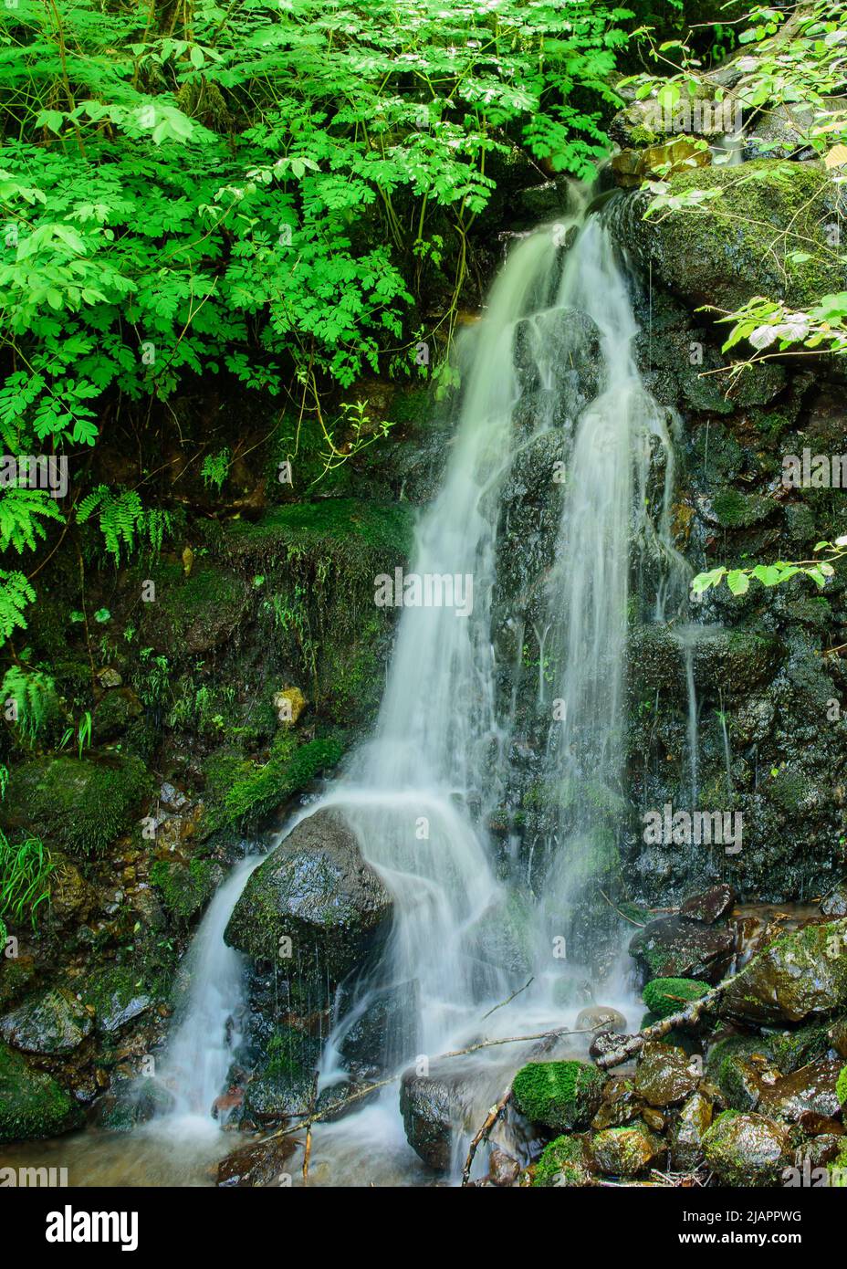 Small water fall near Moulton Fall Stock Photo - Alamy