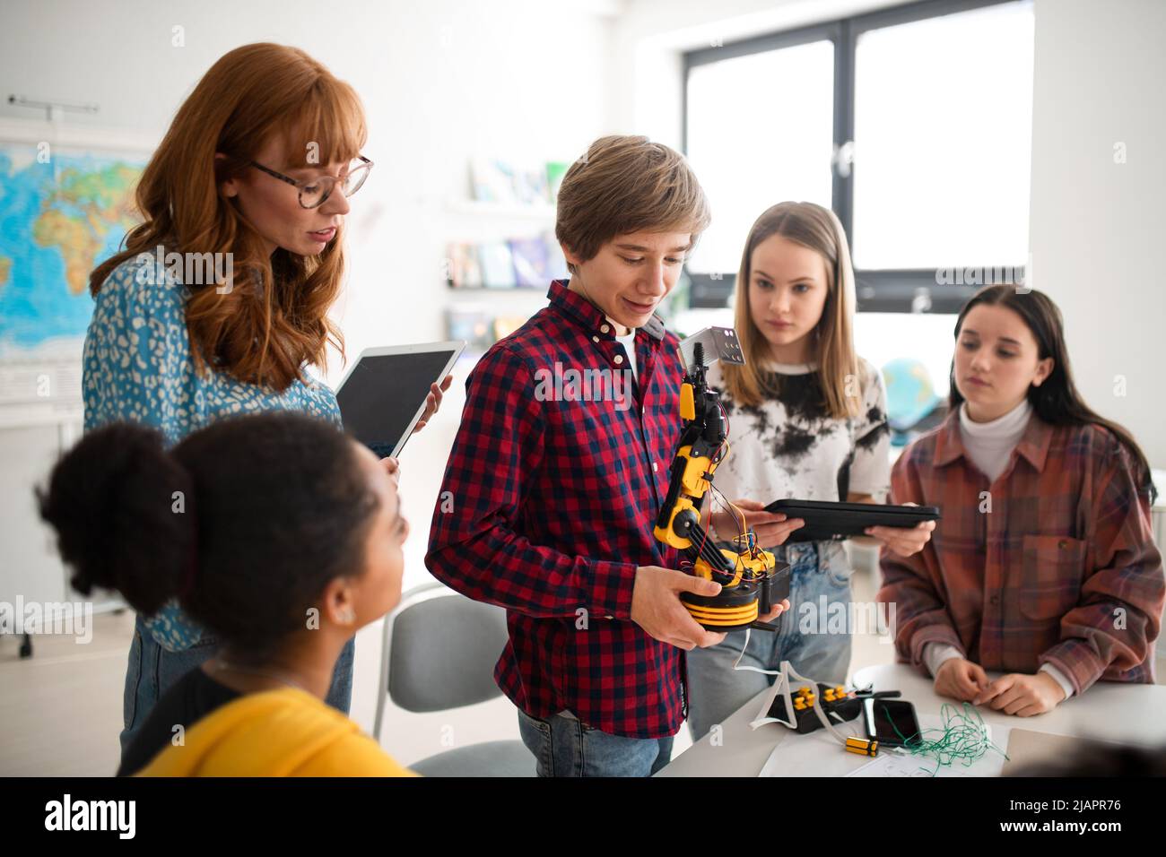 College student robotics project hi-res stock photography and images ...