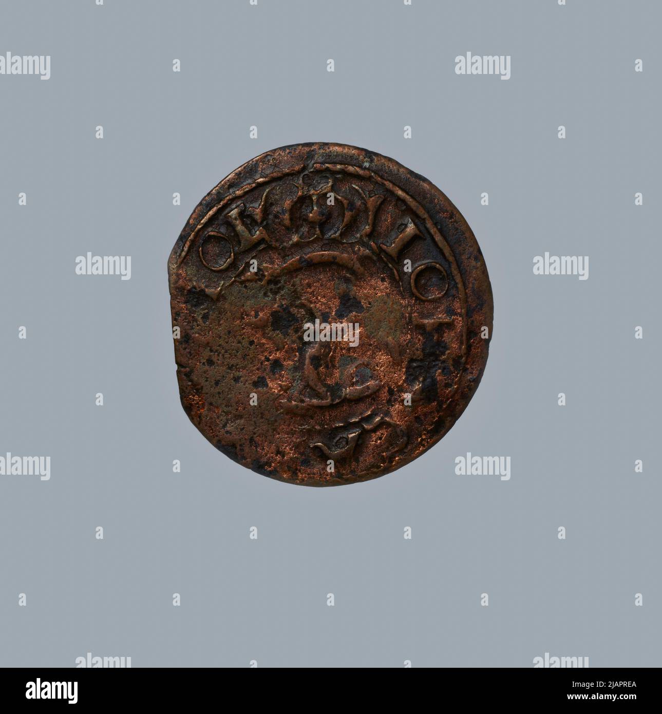 False coin, IIthuanian shilIIng, John II Casimir (1649 1668 Stock Photo ...