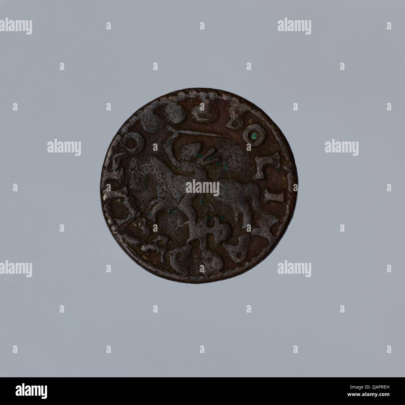 False coin, IIthuanian shilIIng, John II Casimir (1649 1668 Stock Photo ...