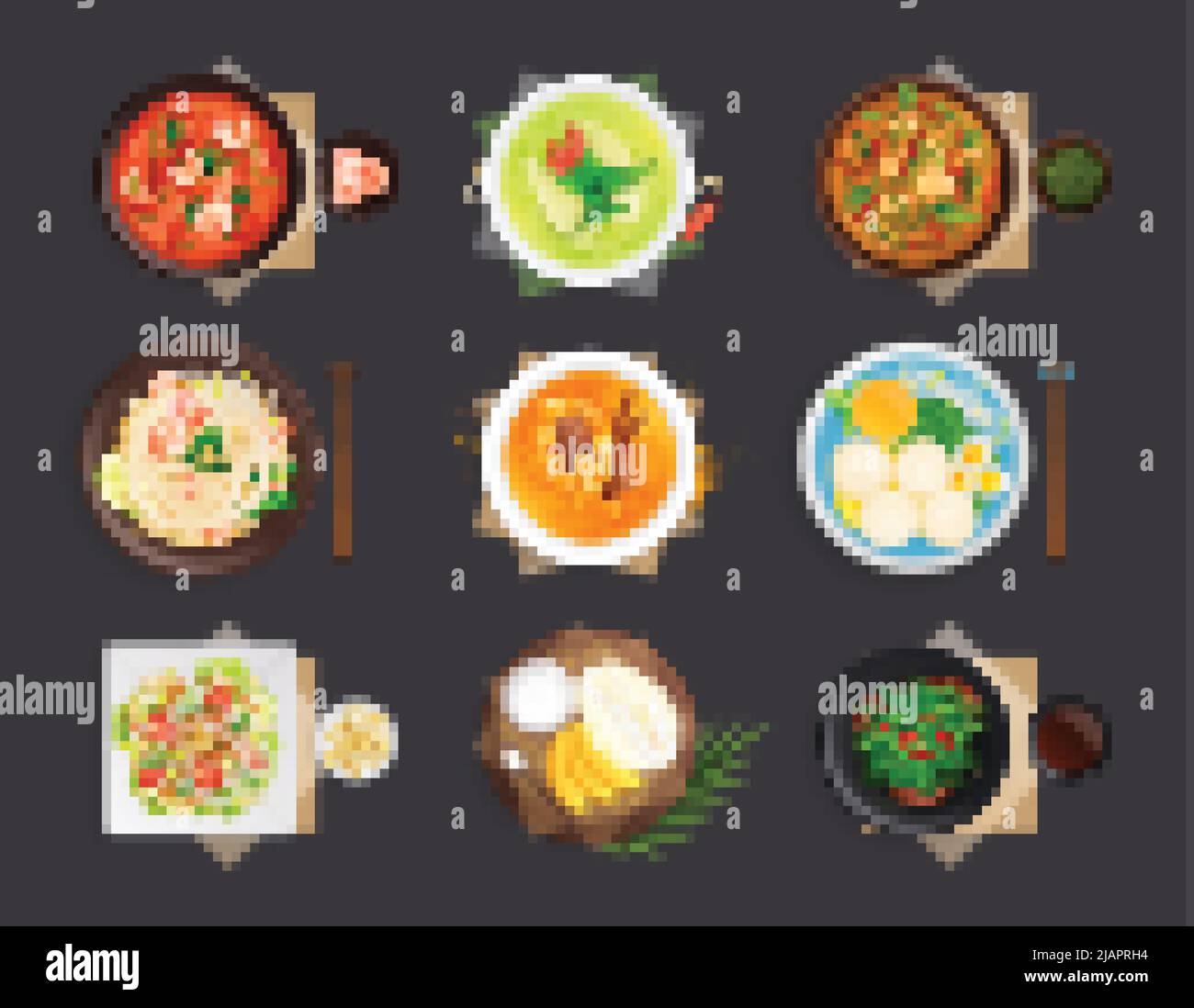 Top view bean cheese Stock Vector Images - Alamy