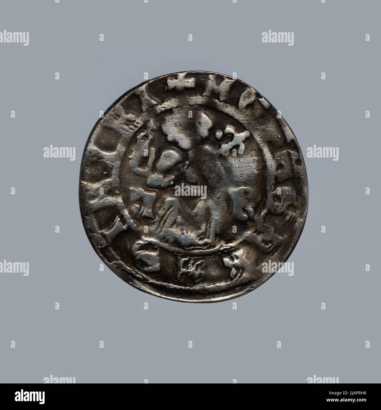 False Coin, 1/2 Kraków Groschen, Casimir III The Great (1333 1370 Stock ...