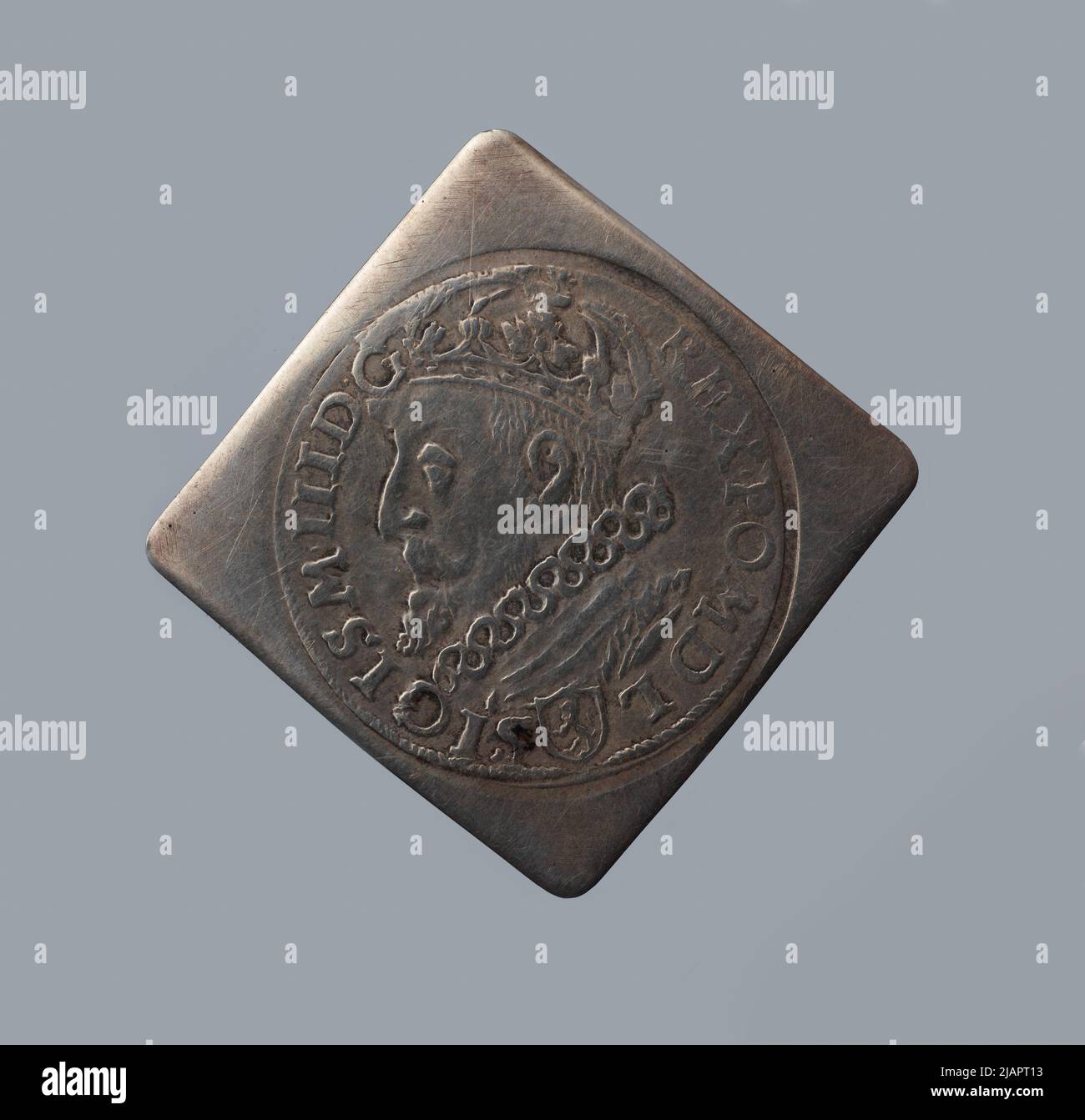 False Coin, Crown Three Groschen, 1601, Kiippen Stock Photo - Alamy