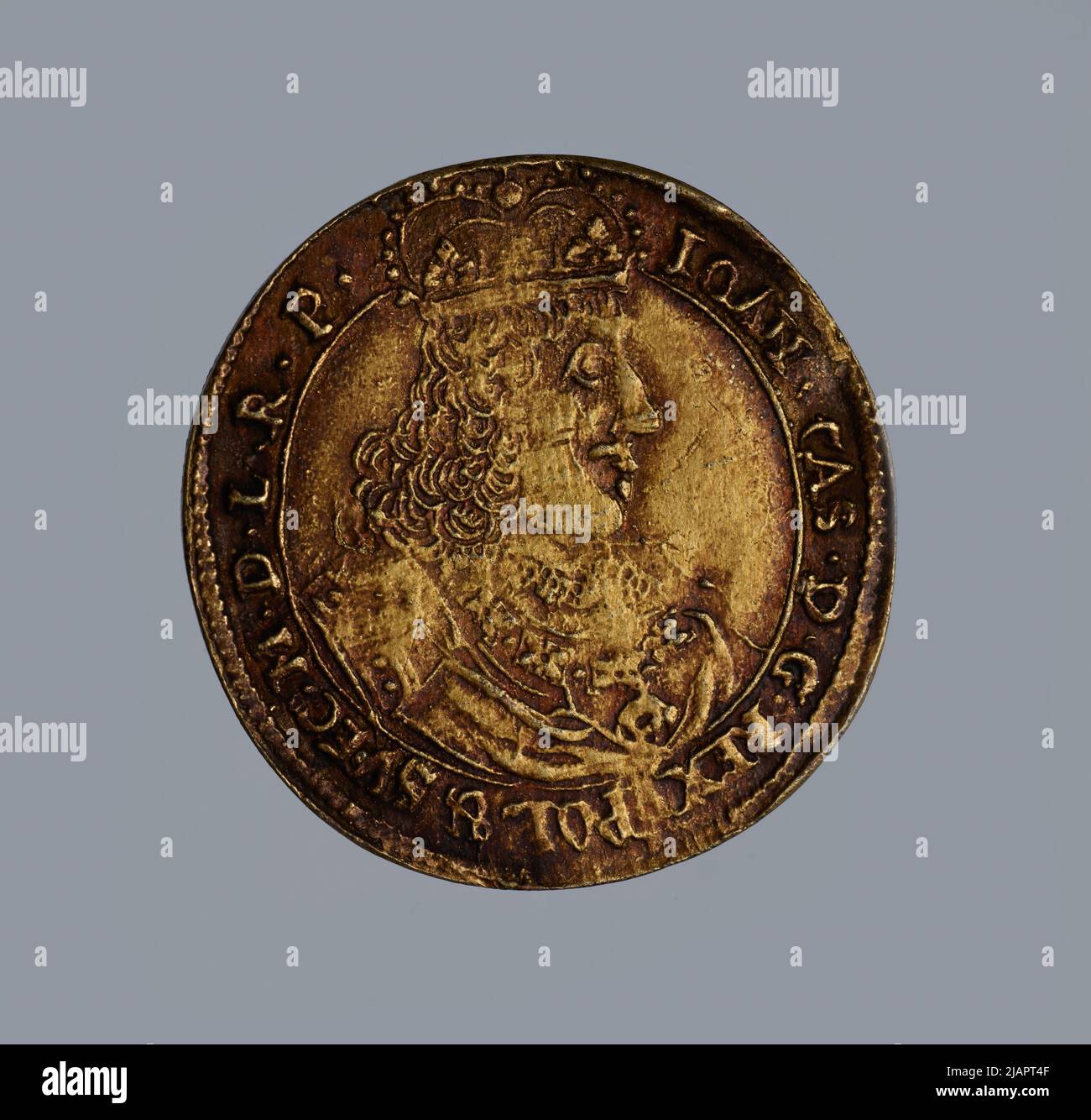 False Coin, Elbląg Ducat, 1663, John II Casimir (1649 1668 Stock Photo ...
