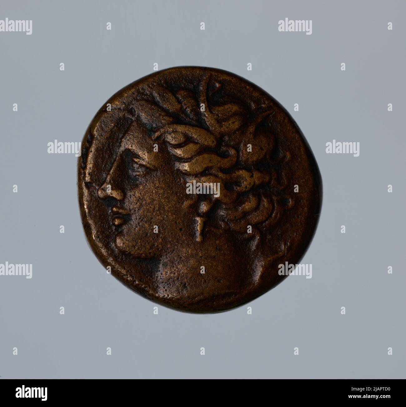 False coin, bronze coin, Thurii , fourth century BC Stock Photo - Alamy