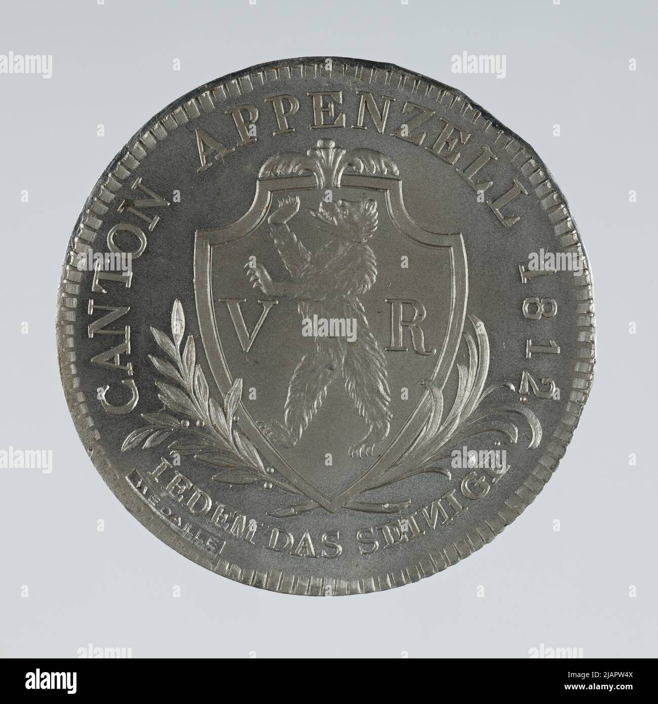 Copy of a coin, canton appenzell, 4 francs from 1812 Stock Photo - Alamy