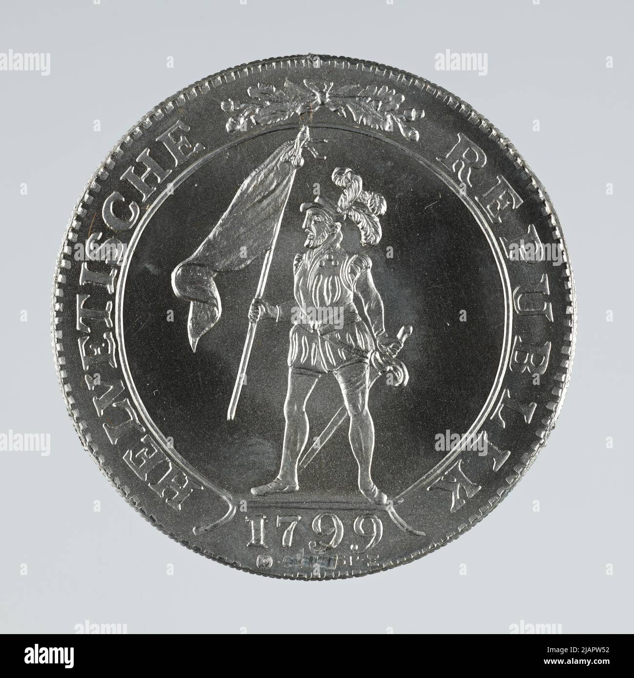 Copy of the coin, Republic of Helwecka, 4 francs from 1799 Stock Photo ...