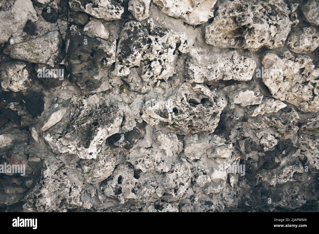 Texture of an old stone with a crack. Grunge brick texture. Old wall ...