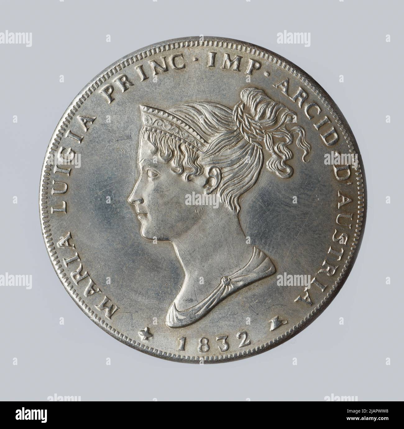 False coin, 5 III, 1832, Marie Louise of Austria (1814 1847), Parma ...