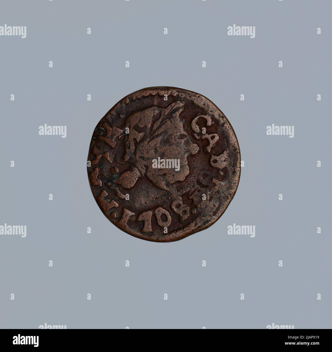 False coin, IIthuanian shilIIng, John II Casimir (1649 1668 Stock Photo ...