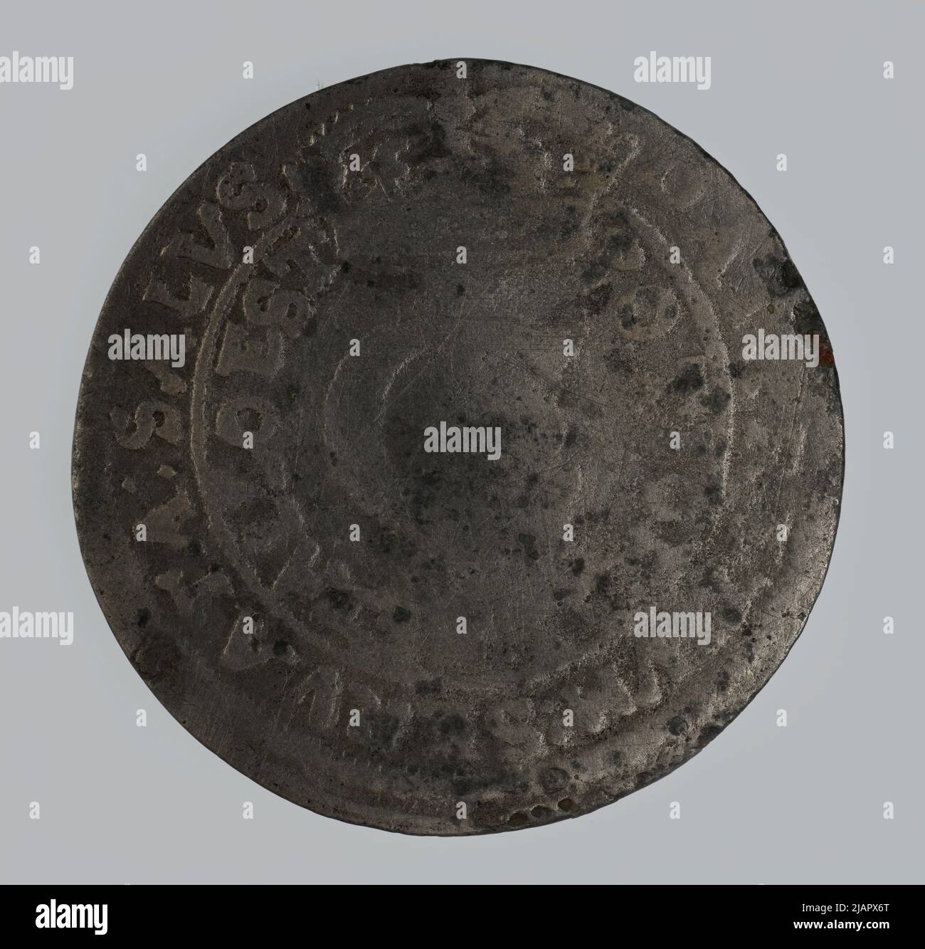 False coin, crown zloty, 1663, John II Casimir (1649 1668 Stock Photo ...