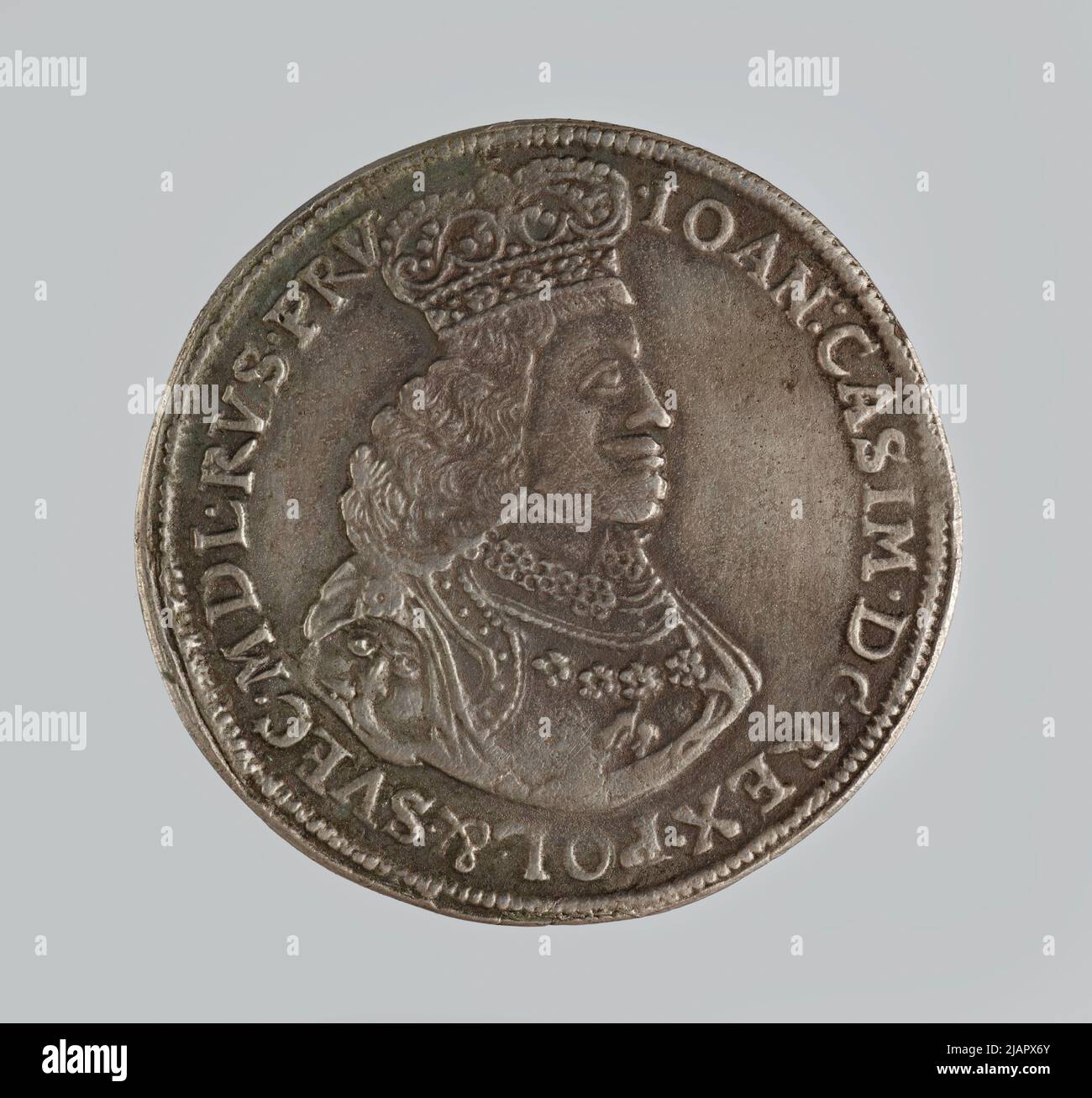 False Coin, Elbląg Taler, 1651, John II Casimir (1649 1668 Stock Photo ...