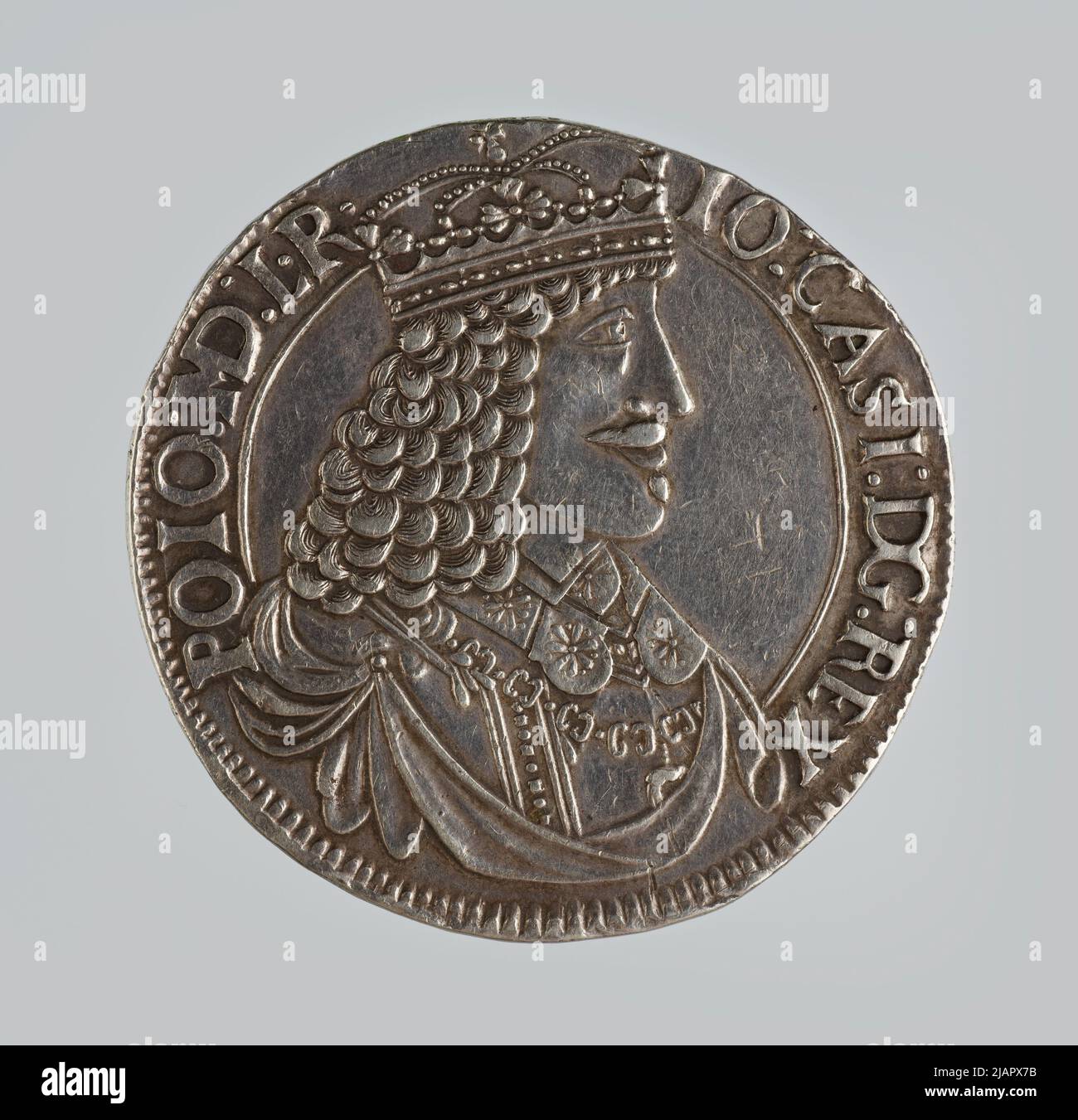 False coin, crown taler, 1650, John II Casimir (1649 1668 Stock Photo ...