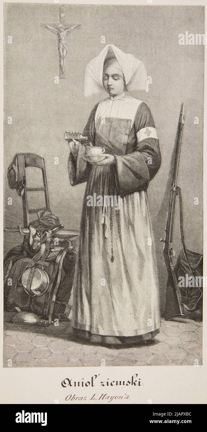 Angel on earth according to the image of Leon A. Hayon. A clipping probably from a German ...