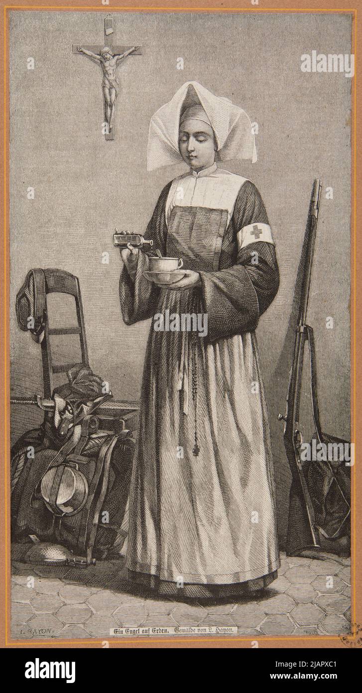 Angel on earth according to the image of Leon A. Hayon. A clip from a ...