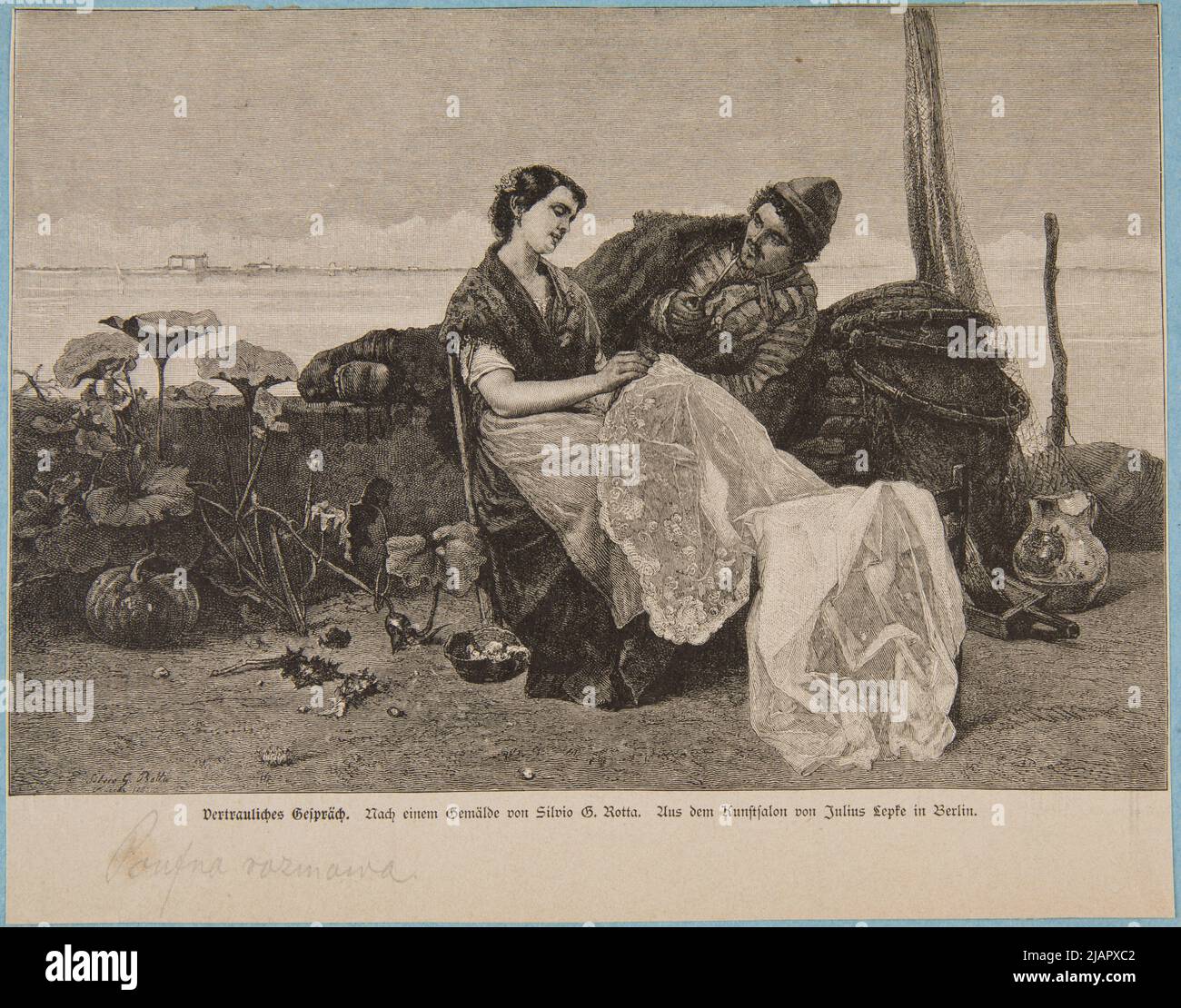 Confidential conversation according to the image of Silvio G. Rotty. A ...