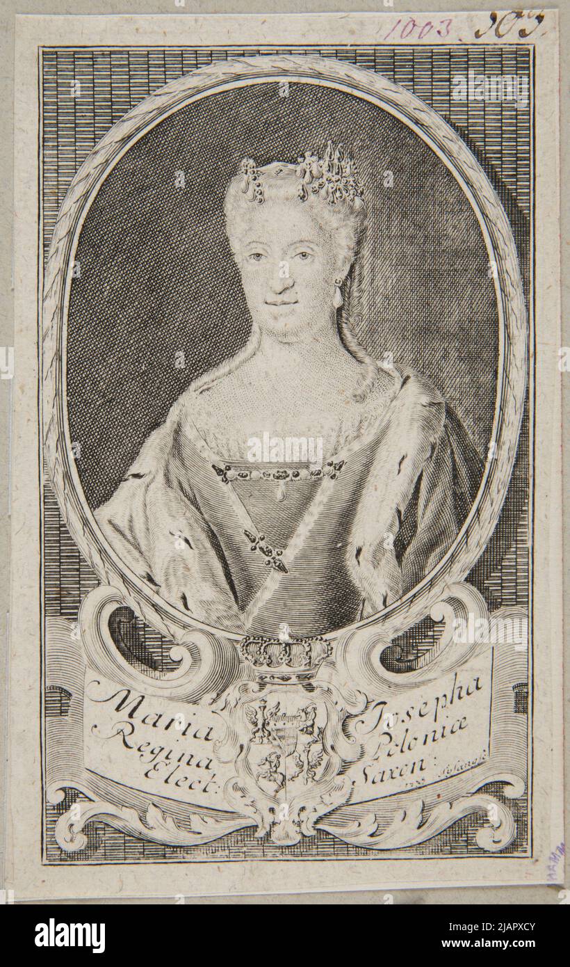 Maria Józef (1699 1757) Queen of Poland, wife of August III Sysang ...