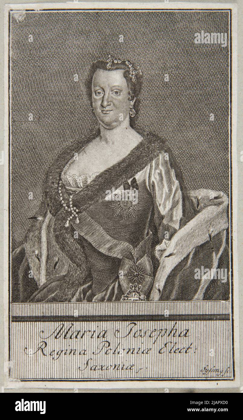 Maria Józef (1699 1757) Queen of Poland, wife of August III Sysang ...
