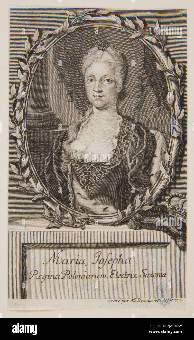 Maria Józef (1699 1757) Queen of Poland, wife of August III Bernigeroth ...