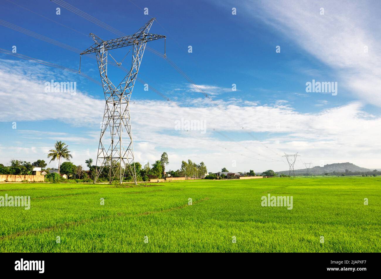 The vietnam's power grid Stock Photo - Alamy