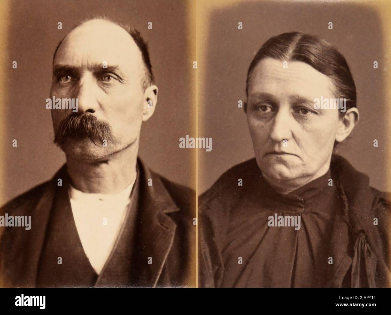 John and Sarah Makin, prisoner photographs dated December 1892 (NSW ...
